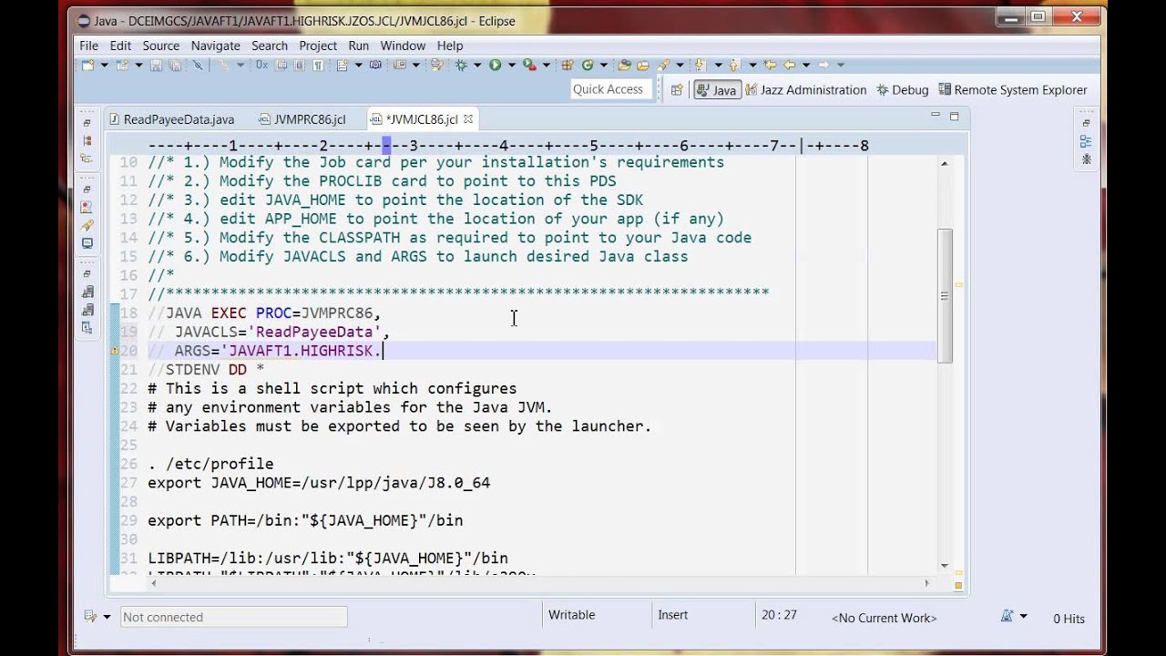 Deploy Java application with zOS Batch Loader