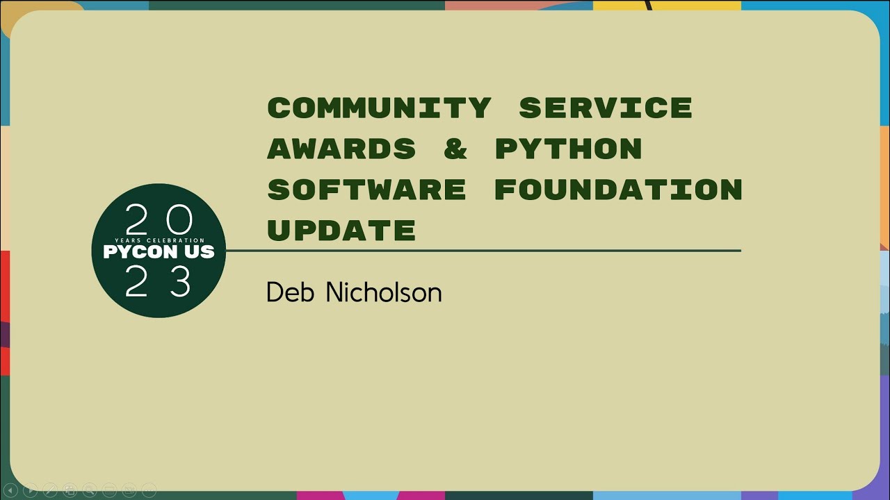 Keynote Speaker - Deb Nicholson: Community Service Awards & Python Software Foundation Update