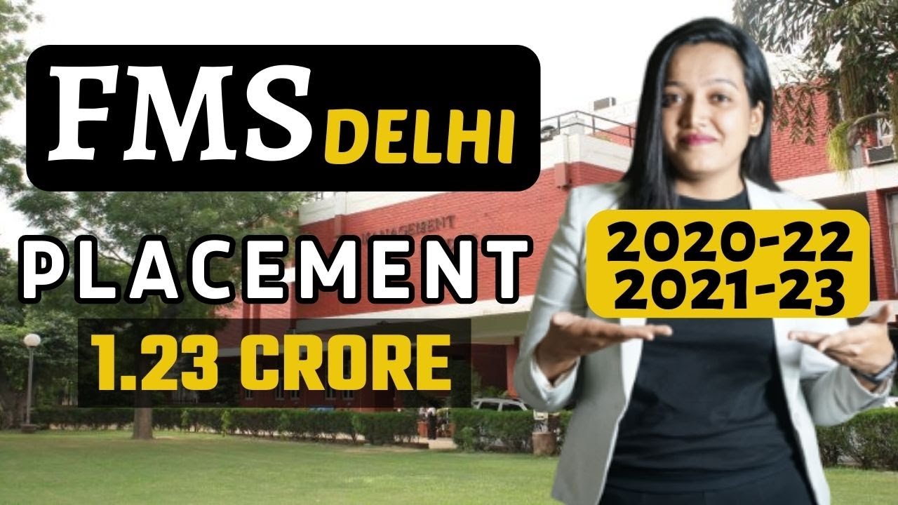 FMS Delhi Placement Report 2023 || 1.23 Cr Highest Package 🔥 || ROI || Current Year & Last Year ✔