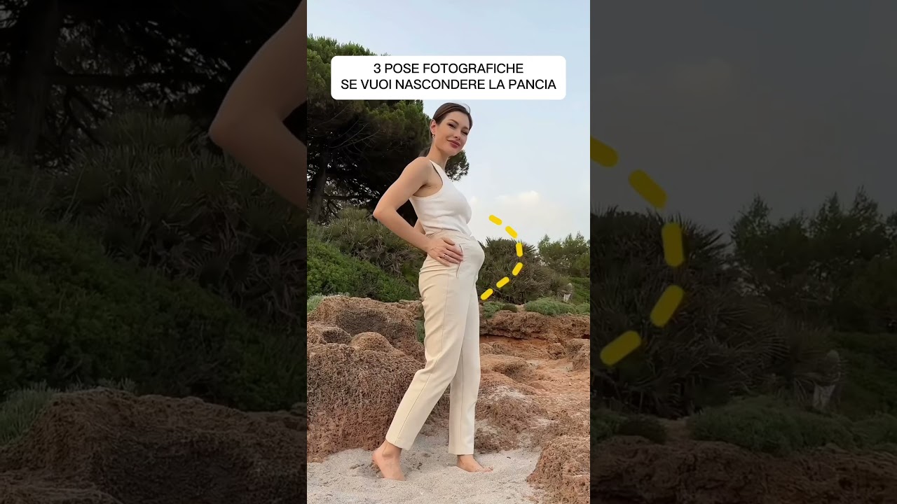 Idee pose fotografiche per nascondere la pancia #foto #poses #fotografia