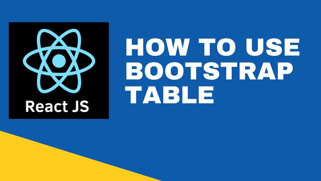 #6 :  React Bootstrap Table | How to use Bootstrap Table in React JS