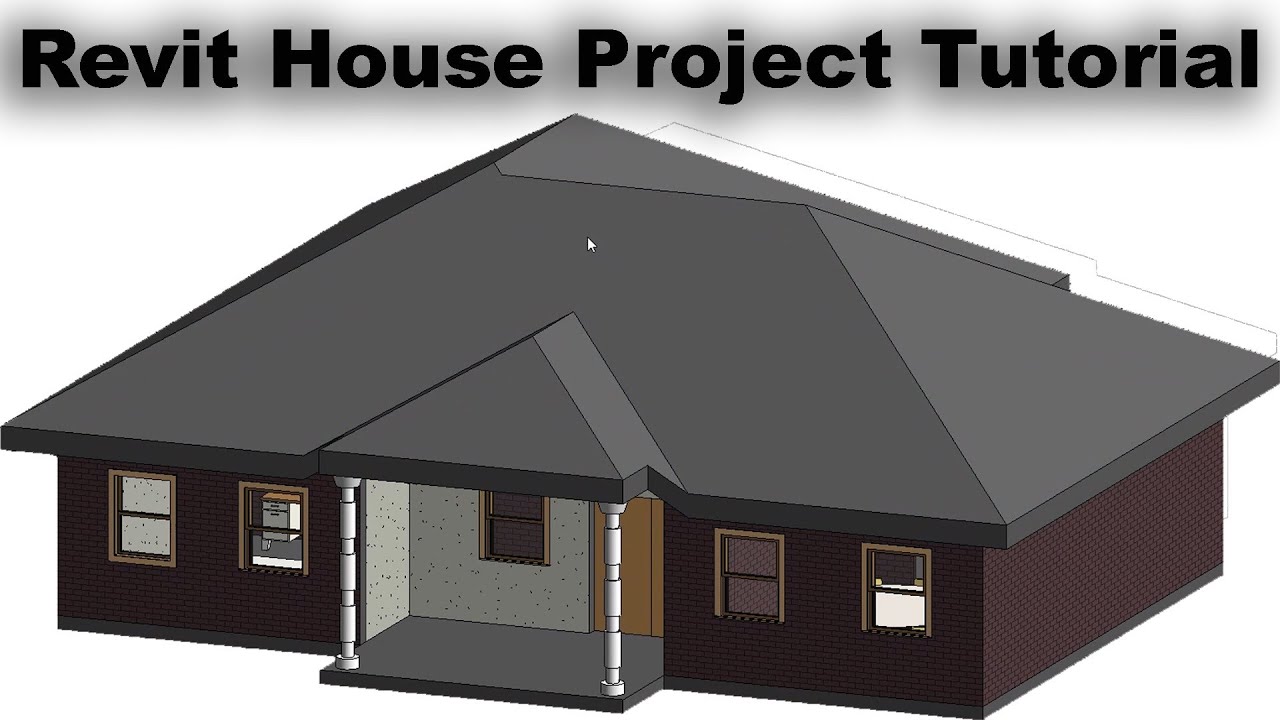 Revit House Project Tutorial For Beginners 2d House Plan And 3d House Model