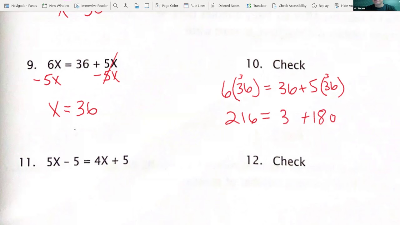 Math-U-See Pre-Algebra Lesson 9A