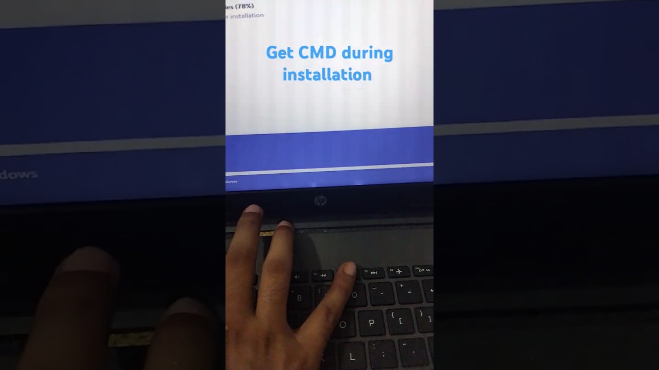 Stucked in Window installation? Open CMD to resolve it #shortcutkeys #productivityhacks #technology