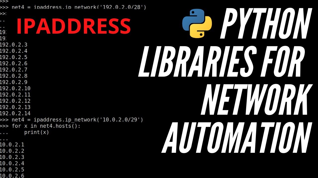Python Libraries for Network Engineers - IPADDRESS