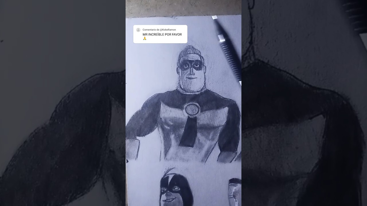 MR. INCREÍBLE días de gloria ✋🗿🤚 #art #aprendiendoadibujar #drawing #tutorial #draw