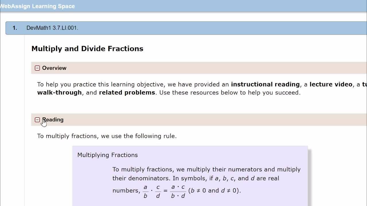 College Math Readiness Bootcamp | WebAssign