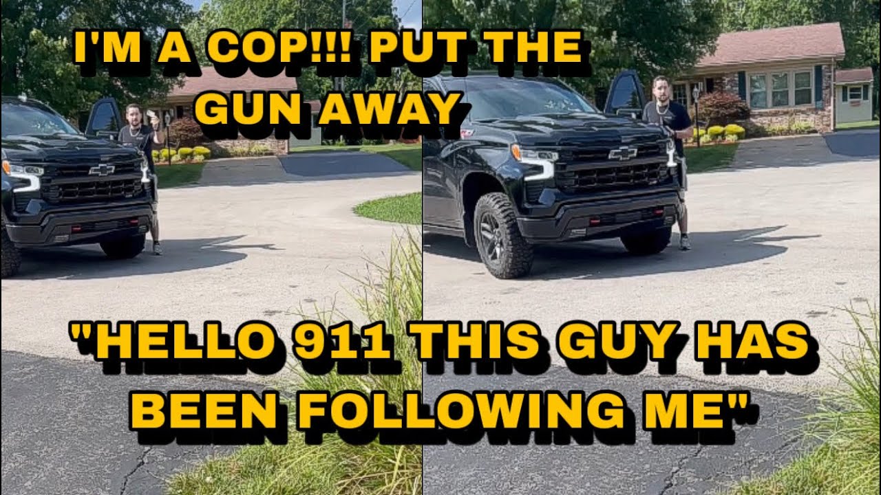 Off Duty Cop Follows Man All The Way To His House And Gets Weapon Pulled On Him
