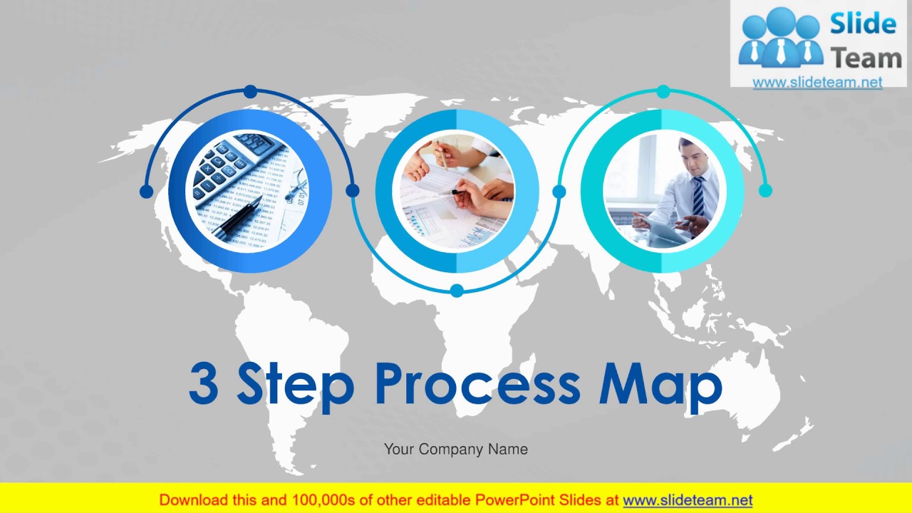 3 Step Process Map Working Towards Achieving Goal