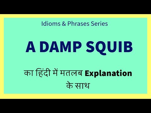 A DAMP SQUIB Meaning in Hindi with Explanation!