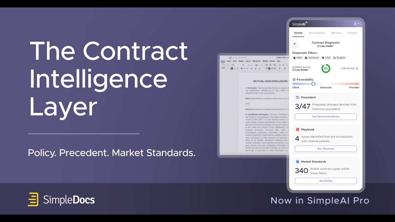 Introducing SimpleAI Pro: The Contract Intelligence Layer