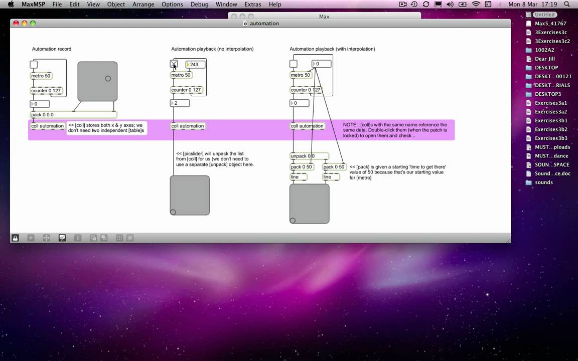 Max MSP Tutorial 03c3: Automating data & [line] object [3]