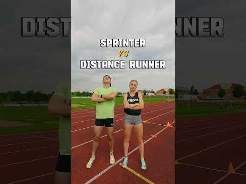 Sprinter Vs Distance Runner 🏃♂️💨 #shorts #trackandfield #sprints #fitness #challenge #race