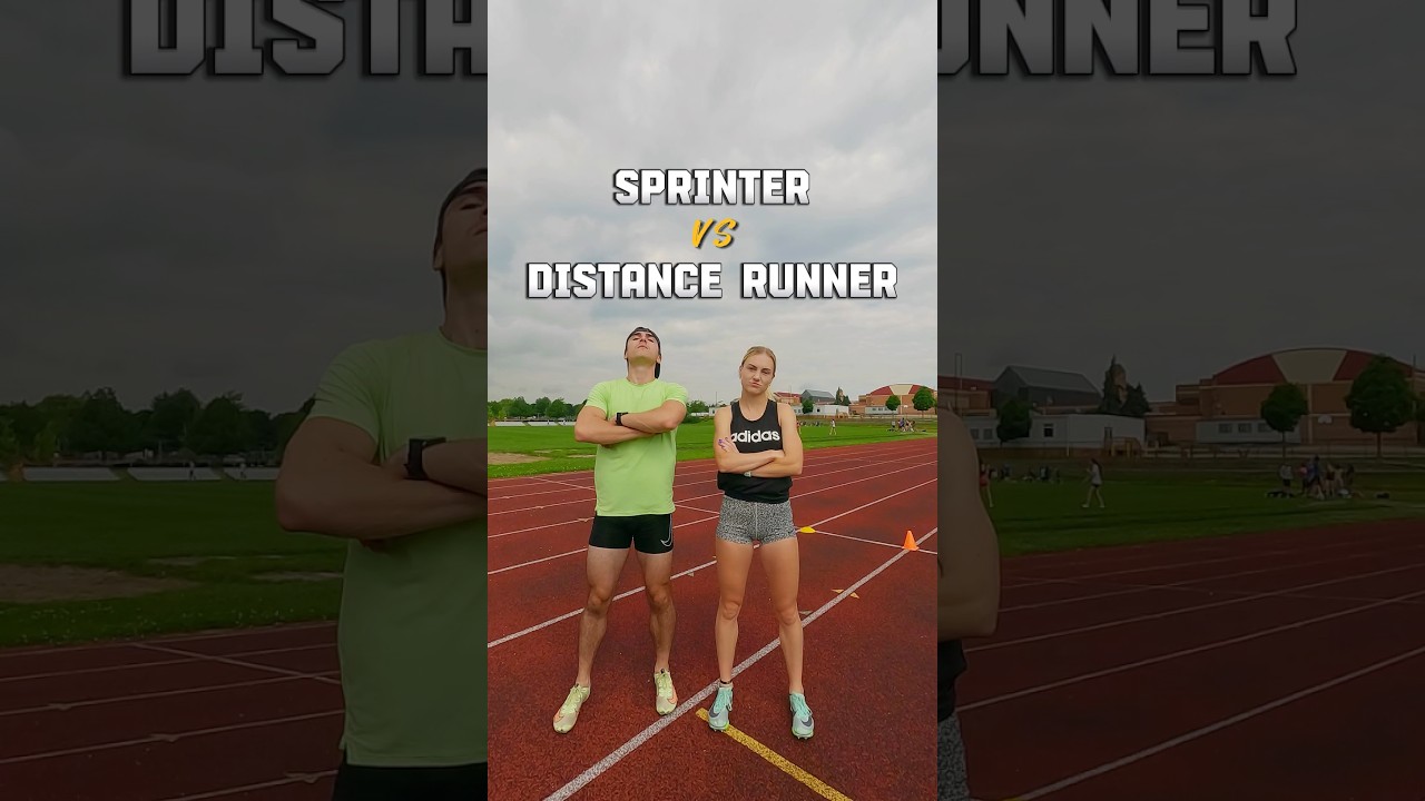 Sprinter Vs Distance Runner 🏃‍♂️💨 #shorts #trackandfield #sprints #fitness #challenge #race