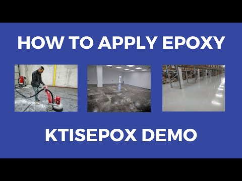 How to Apply Epoxy Floor Coating - Ktisepox Demonstration (2019)