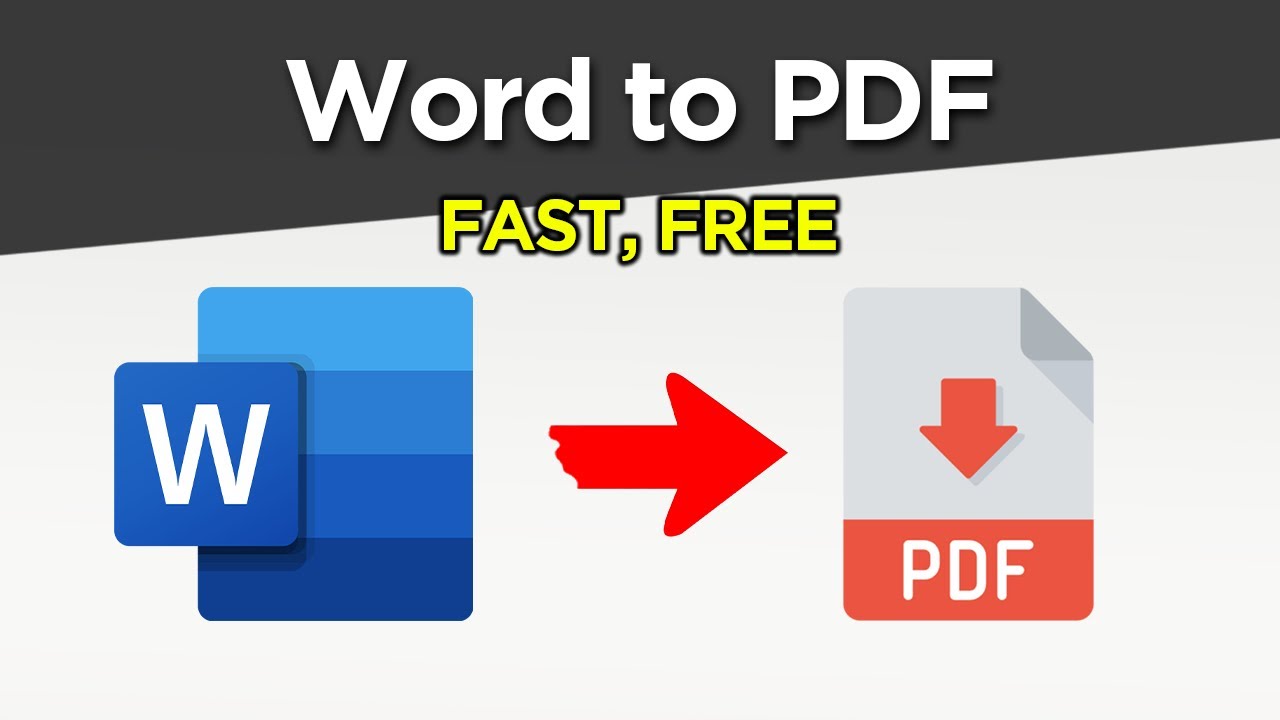 How to convert word to pdf / docx to pdf - full guide