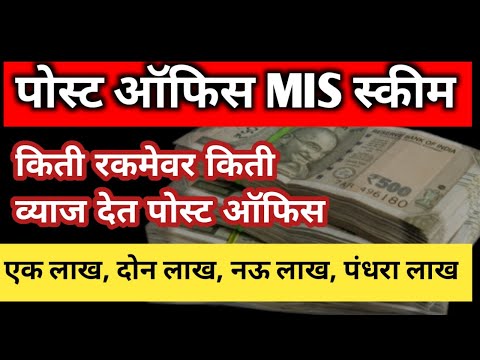 पोस्ट ऑफिस ची जबरदस्त योजना MIS