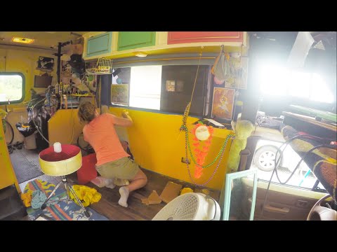 PAINT TIME! CUSTOM TOYOTA RV INTERIOR Reno! (4)| 1990 Toyota Winnebago Micro RV!