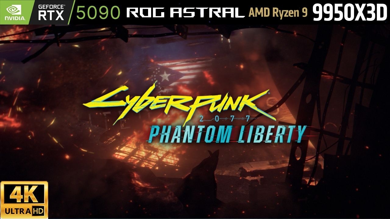 Cyberpunk 2077: Phantom Liberty END 4K60 Path Tracing Ultra + Mods 9950X3D | RTX 5090 Astral