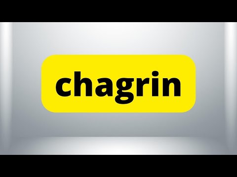 CHAGRIN | Meaning | How to Say | Use in a Sentence | Dictionary