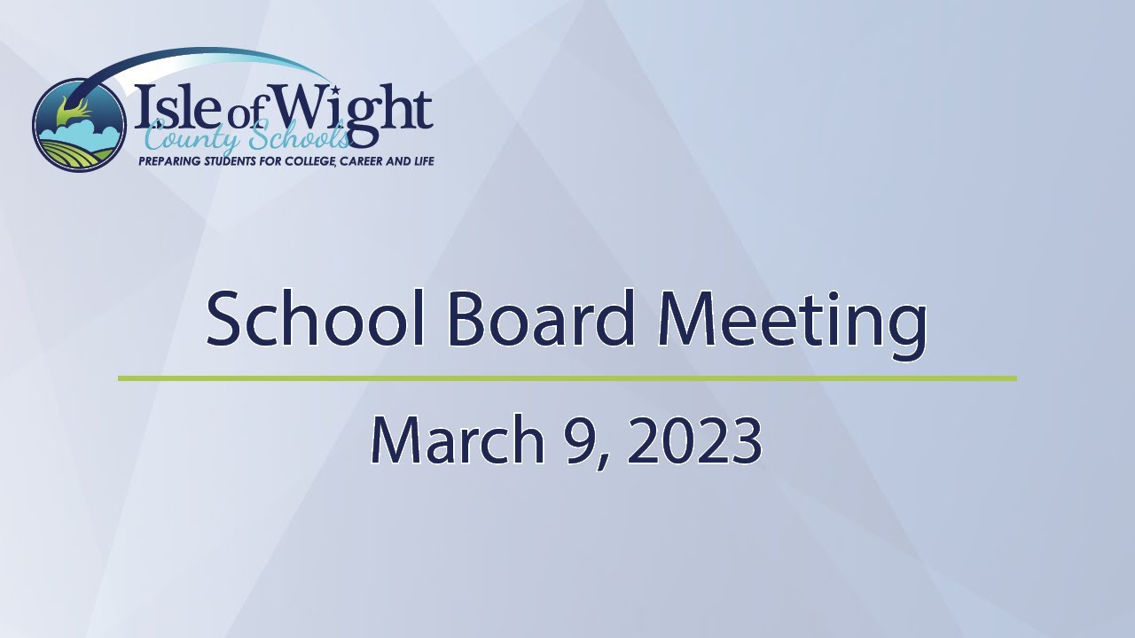 School Board Meeting 3/9/23