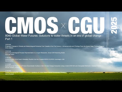 8040 Global Water Futures: Solutions to water threats in an era of global change - Part 1