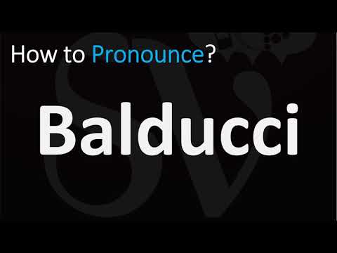 How to Pronounce Balducci? (CORRECTLY)