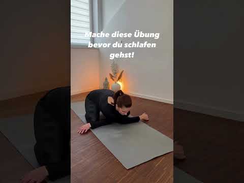 Mache diese Übung bevor du schlafen gehst 💤