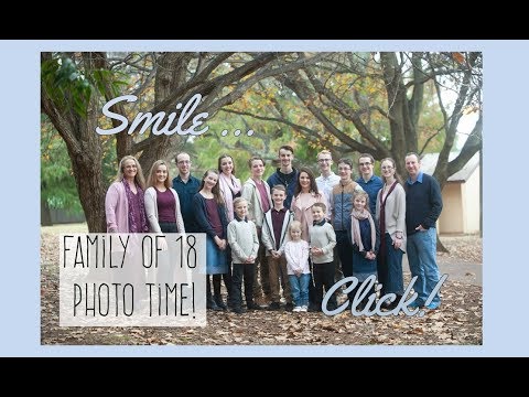 LARGE FAMILY of 18 Photoshoot - Behind the Scenes + New Video Intro