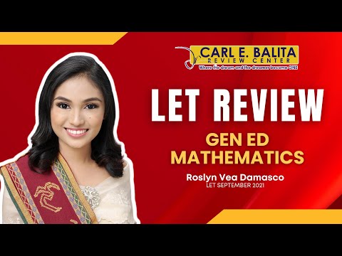 CBRC LET Lecture: Gen Ed Mathematics | Vea Damasco