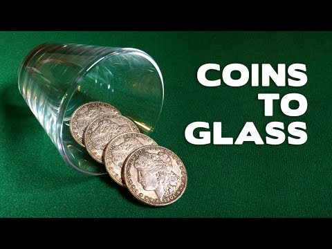 Coins to Glass Magic Routine Tutorial