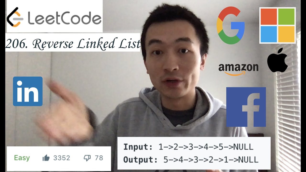 LeetCode 206: Reverse Linked List ITERATIVELY - Interview Prep Ep 59