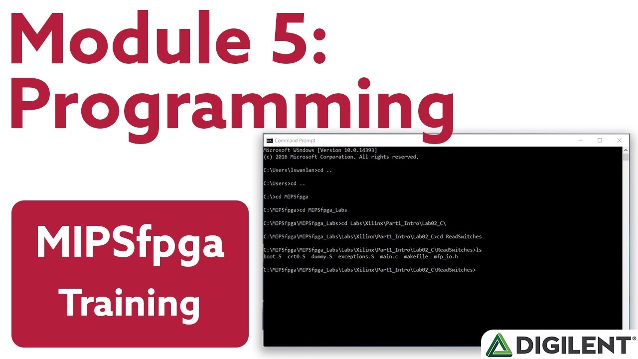 MIPSfpga - Module 5: Programming
