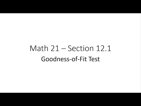Goodness Of Fit