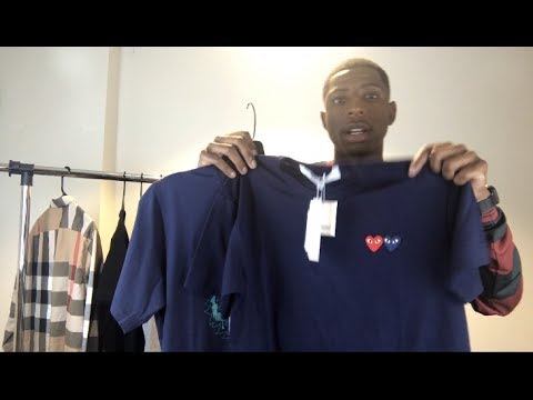 Clothing Pickups: Comme Des Garcon PLAY Twin Hearts Jersey T-Shirt and Kenzo