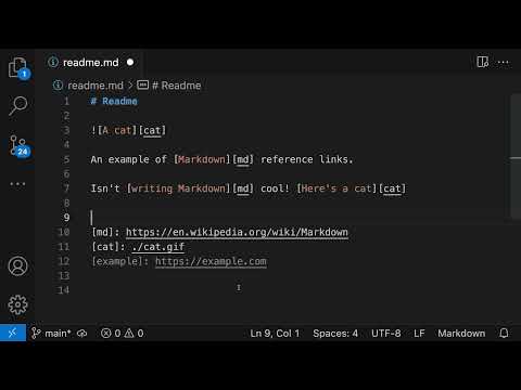 VS Code tips — Organizing Markdown link definitions