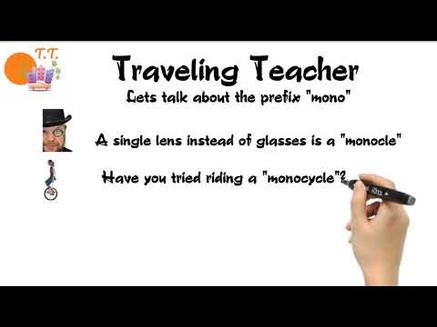 about the prefix "mono"