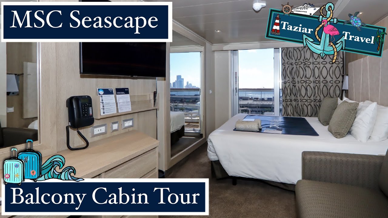MSC Seascape Cruise Balcony Cabin Tour - Cabin #13260