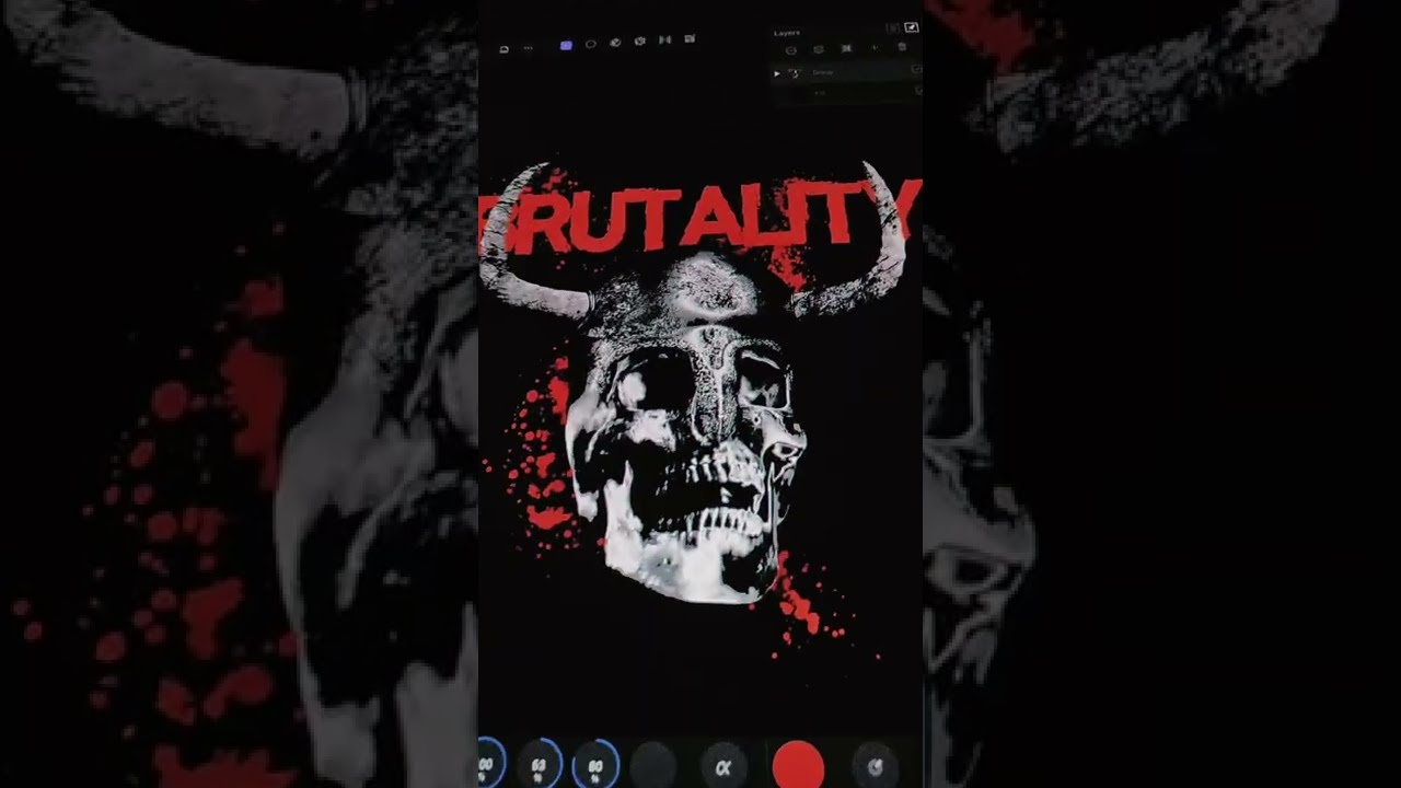 How to make metal Tshirt from stock images with Affinity Photo Ipad