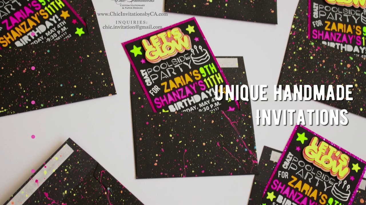 Chic Invitations - Unique handmade Invitations