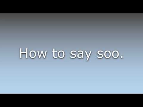 What does Soo mean?