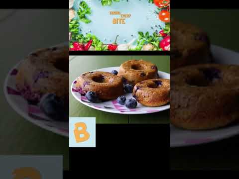 Healthy Blueberry Donuts Recipe #shorts