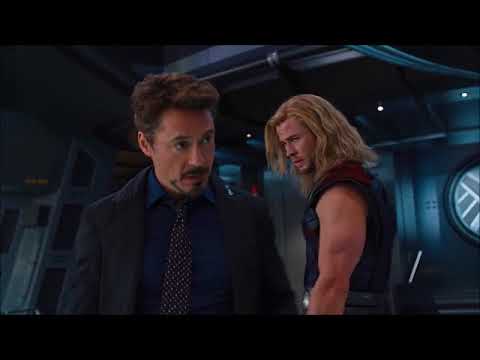 Iron man calling Thor point break in Avengers
