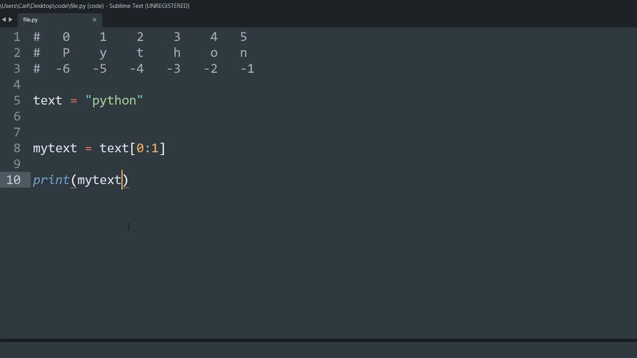 Understanding slice notation Python