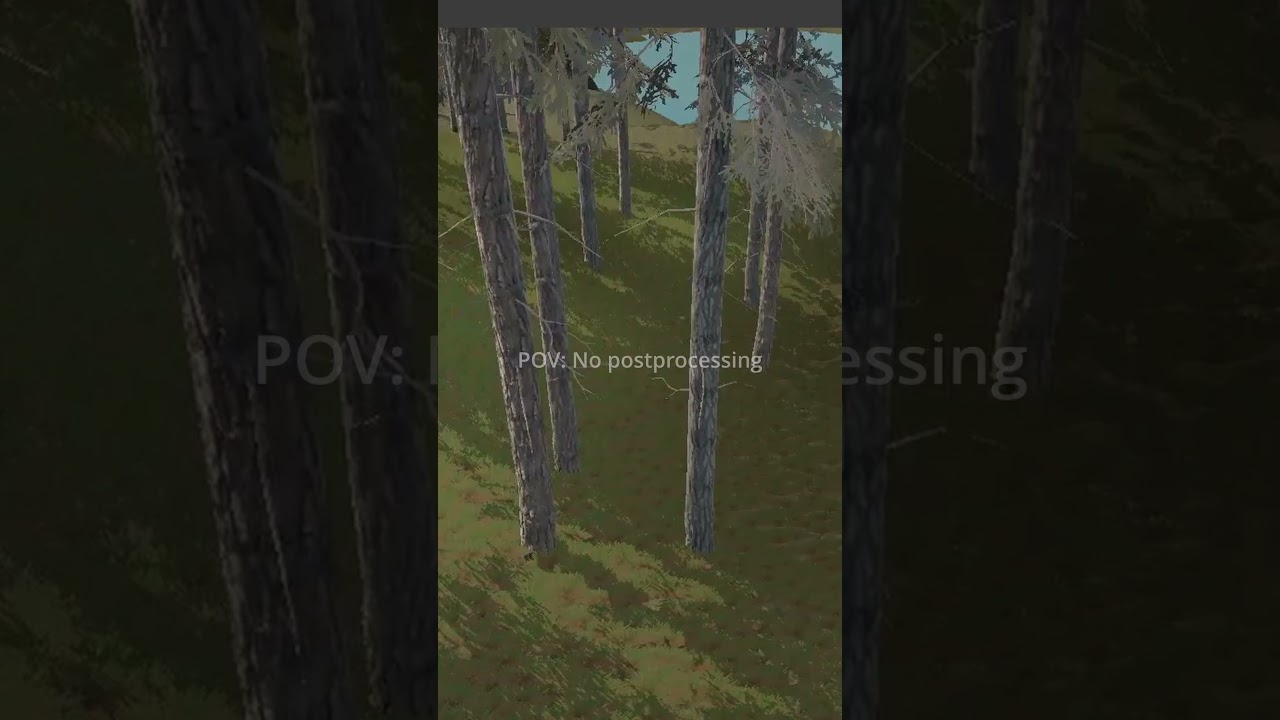 Post Processing VS No Post Processing #unity #beforeandafter