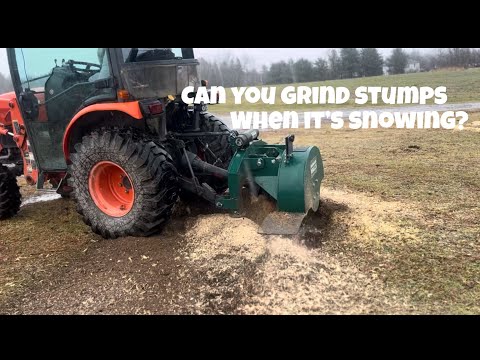 Kubota b2650. Wood mills WG24 stump grinder