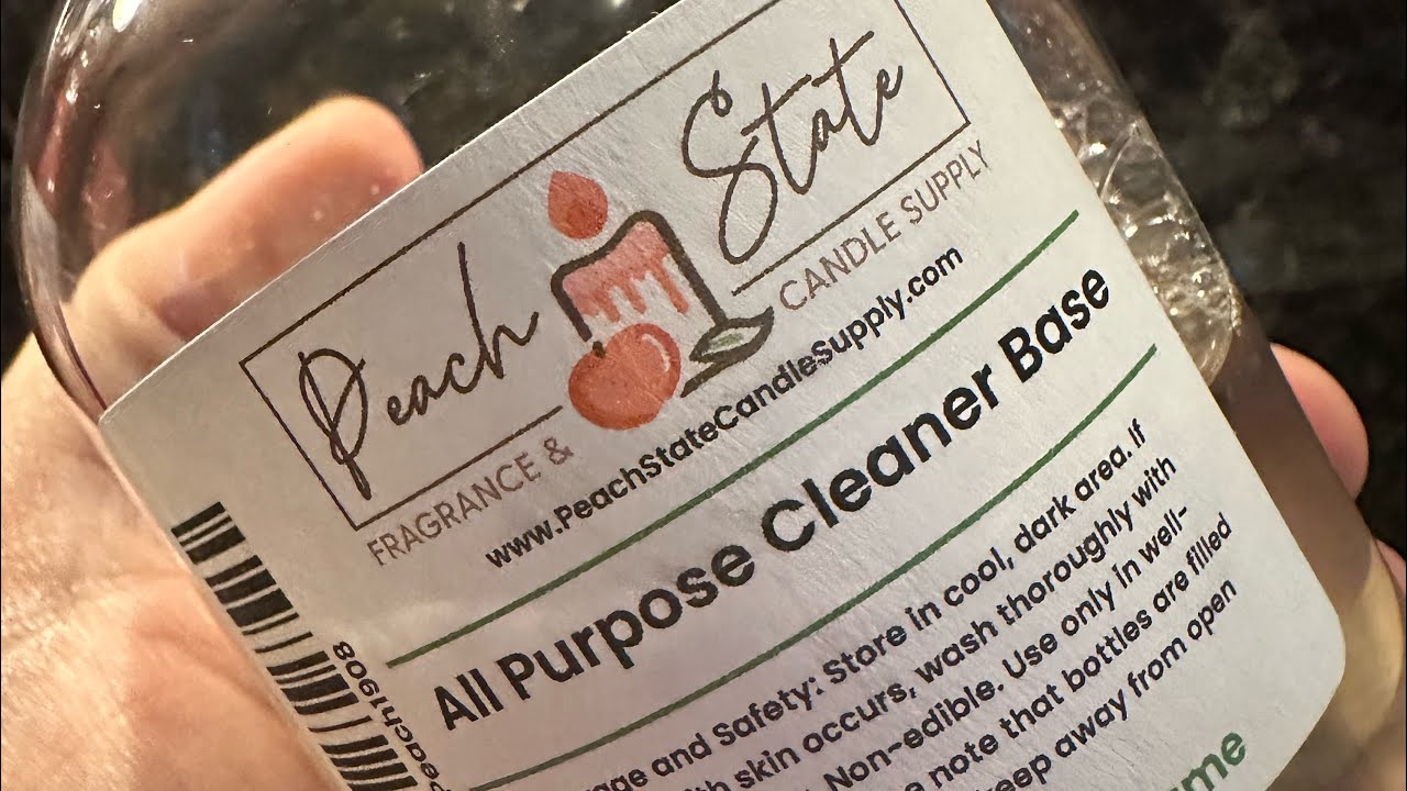 First Impressions: Peach State Fragrance Supply *NEW* All Purpose Cleaner Base.