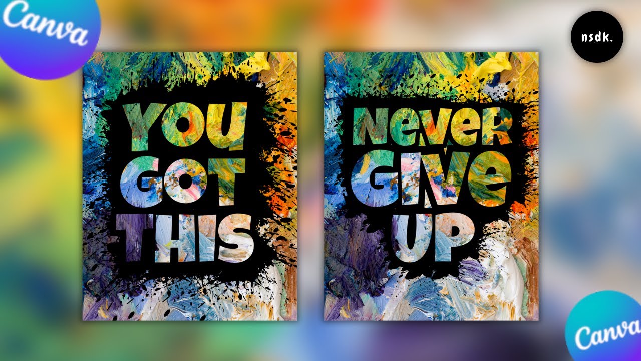 Canva Text Effect: Transparent Splash | Easy & Creative Design Trick
