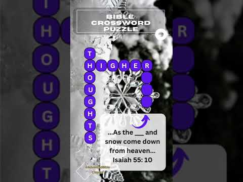 Bible Crossword Puzzle 🧩 14comment below if you got it right ✅️