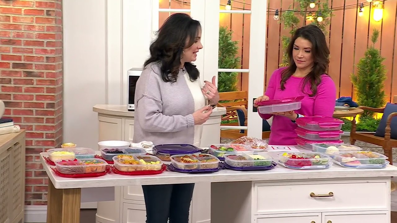 LocknLock Set of 4 Divider Plates with Vented Locking Lids on QVC